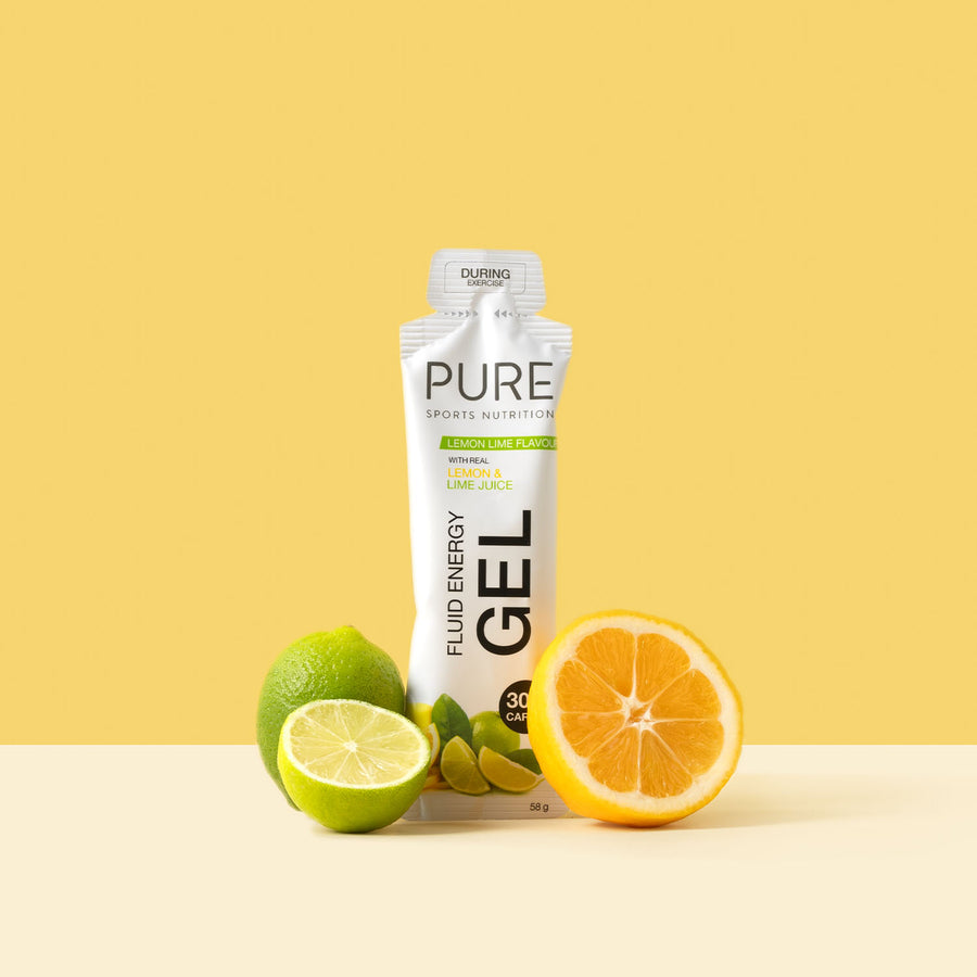 PURE Fluid Energy Gel - Lemon Lime – PURE Sports Nutrition Australia