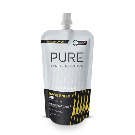 PURE Performance + Race Energy Gel 100 g Carb Pouch - Lemon – PURE ...